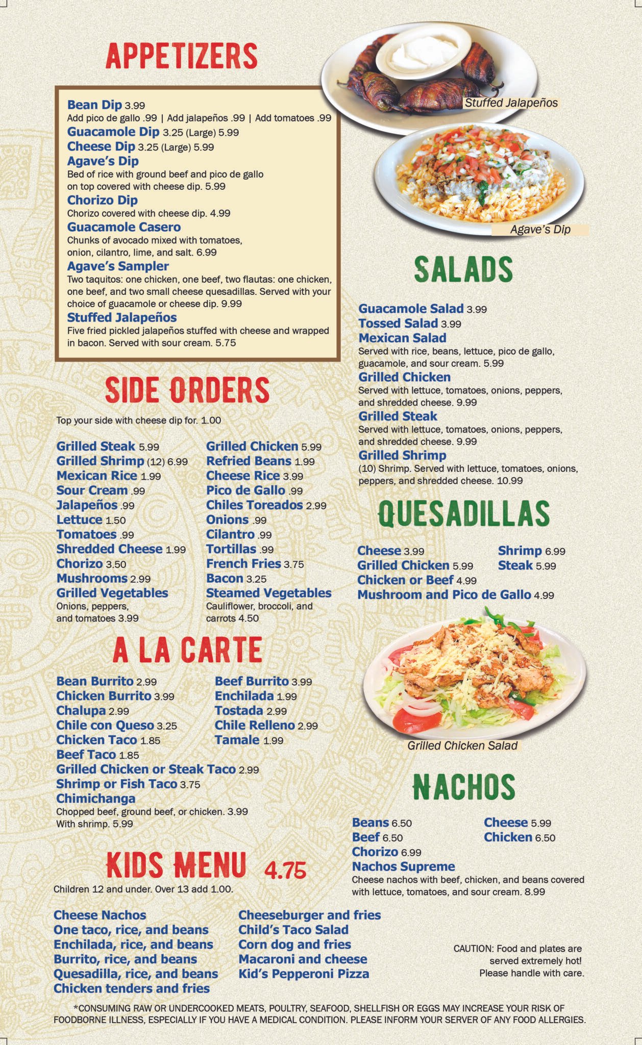 Menu – agaveslafayette.com